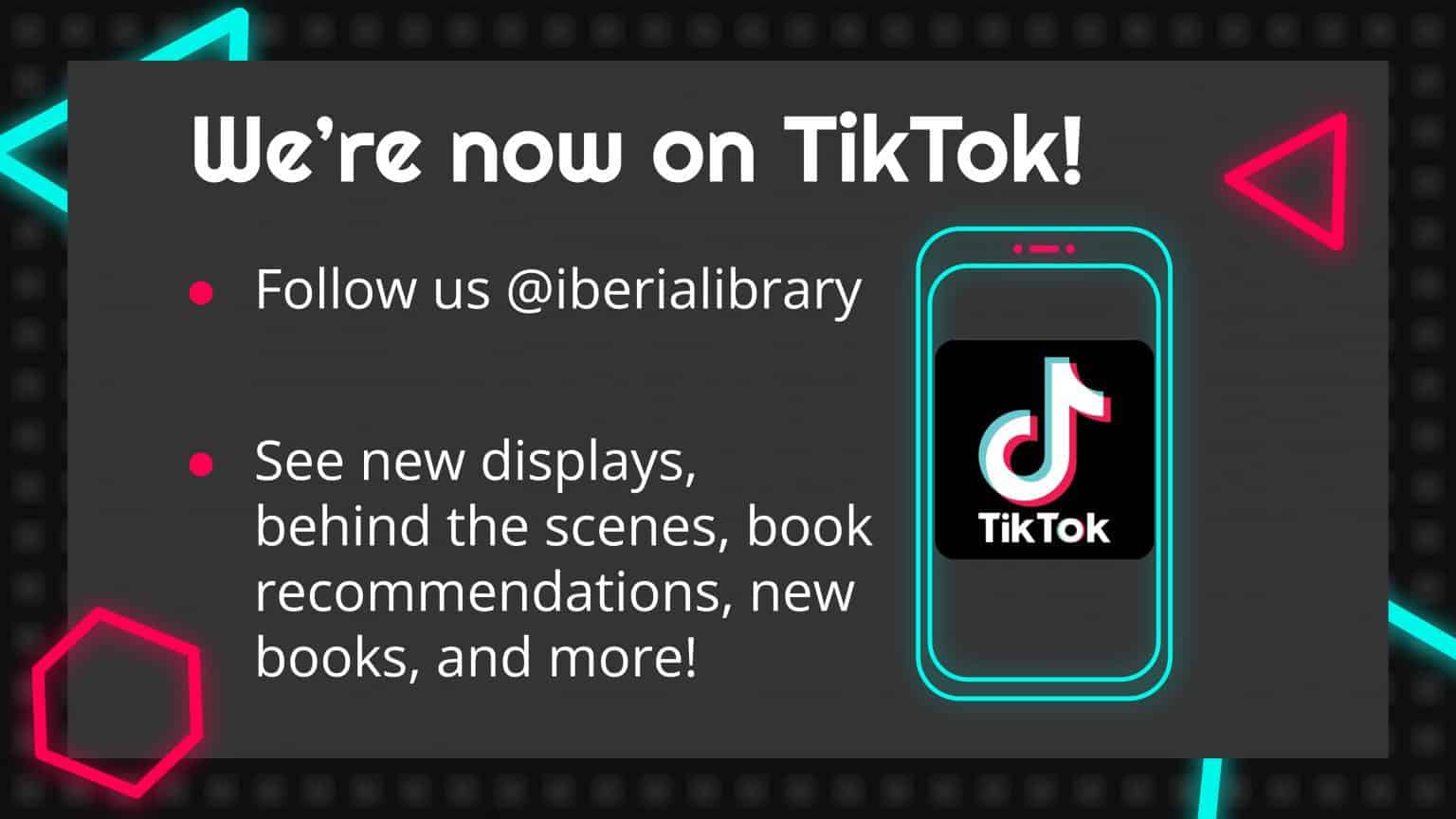 TikTok Flyer Iberia Parish Library