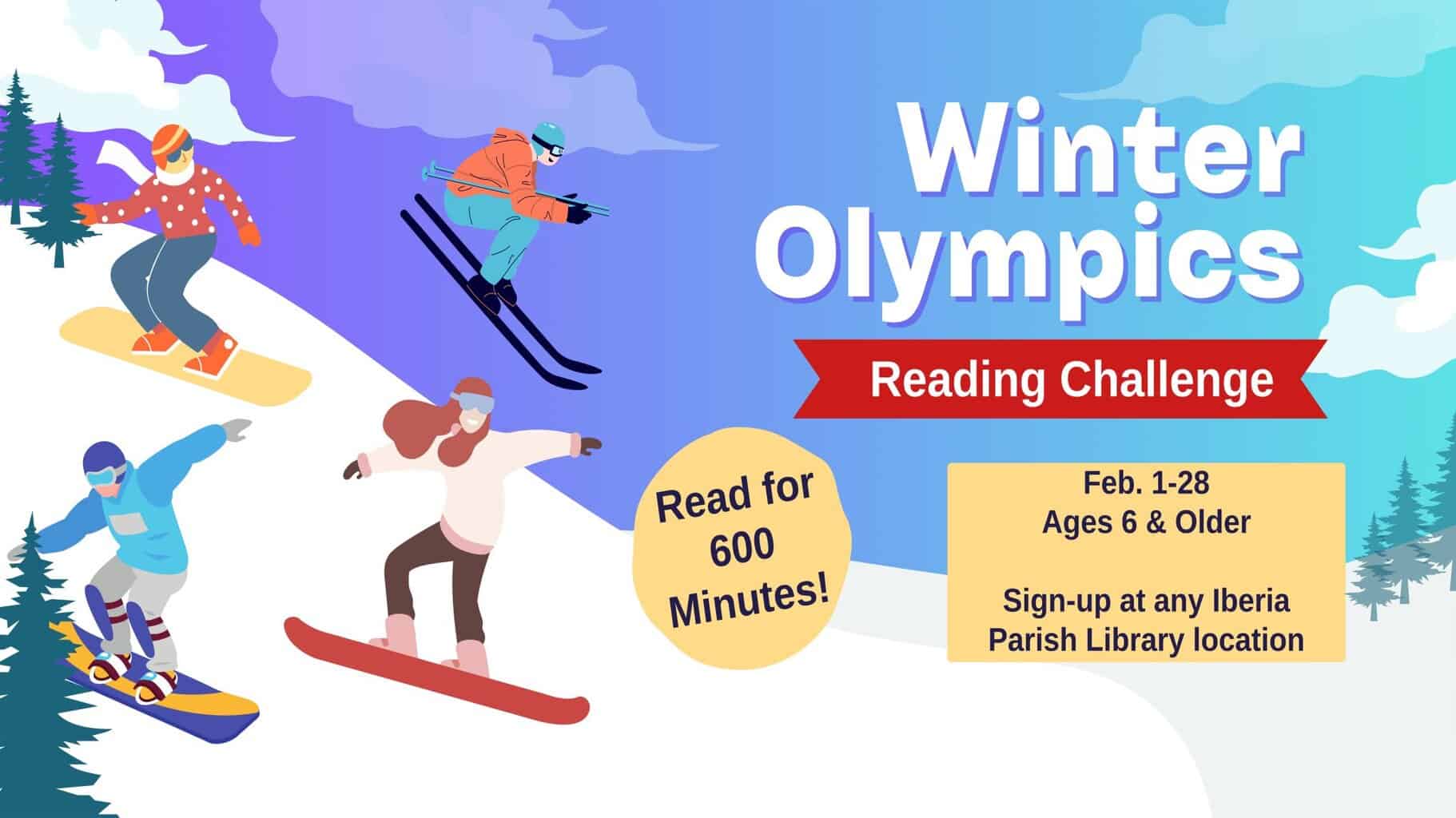 Winter Olympics Reading Challenge 2026 – Iberia Parish Library